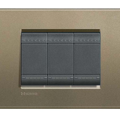 IVEE MATERIAL ELECTRICO BTICINO BT LNA4803SQ PLACA RECTANGULAR SQUARE IVEE MATERIAL ELECTRICO BTICINO BT LNA4803SQ PLACA RECTANGULAR SQUARE